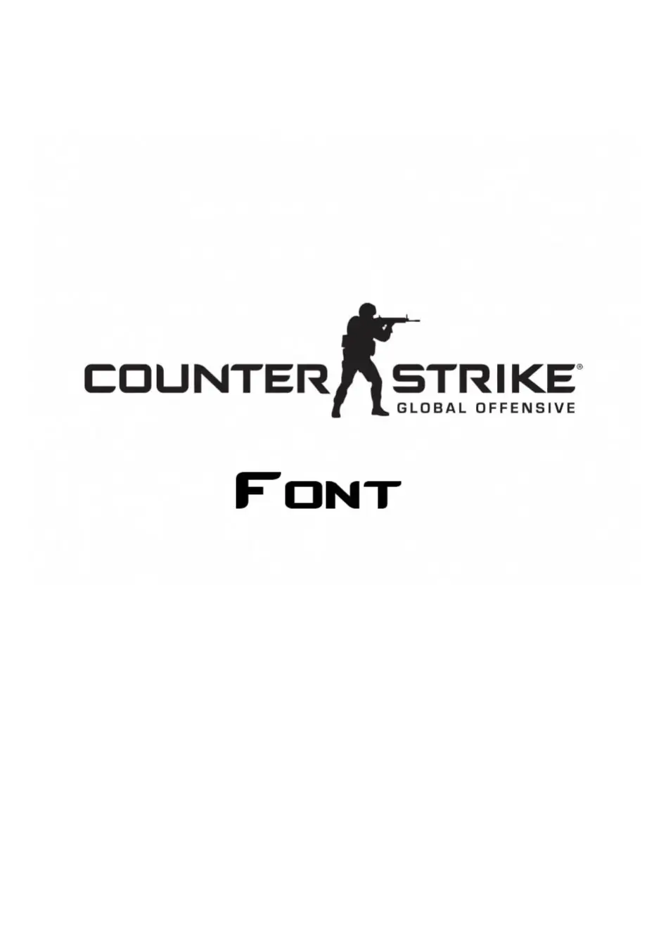Counter Strike Font - What Font Finder