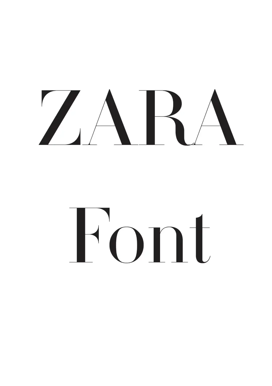 Zara Font - What Font Finder